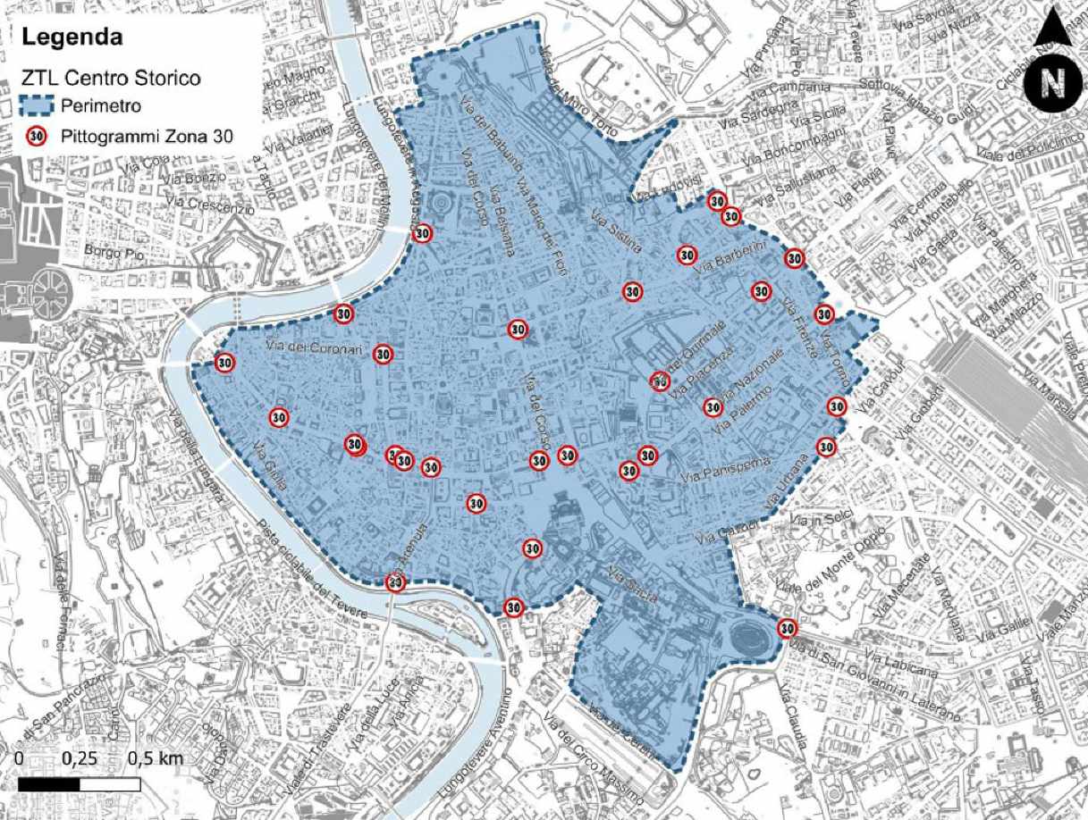 Roma zona 30, la mappa della Capitale: da quando cambiano i limiti di ...